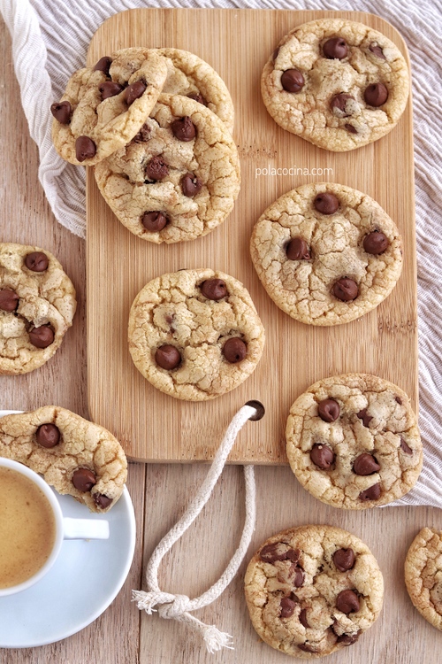 Galletas veganas con chispas de chocolate receta